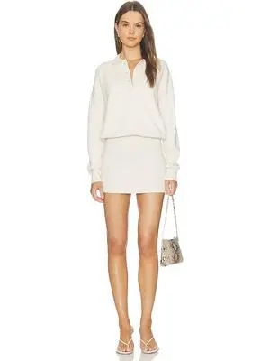 SEROYA Lilly Knit Dress In Ivory - Eggshell