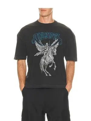 ALLSAINTS Vanguard Short Sleeve Tee In Black - Washed Black