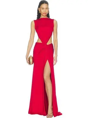 NBD Nbd Zaina Gown In Red.