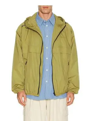 KAPPY DESIGN Kappy Design Nylon Sun Guard Windbreaker In Green.