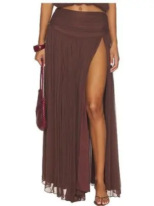 Tularosa Etta Maxi Skirt - Brown