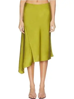 NIA Portia Skirt In Green - Herb