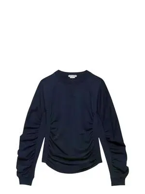 JW Anderson Ruched Raglan-sleeve Sweatshirt - Blue