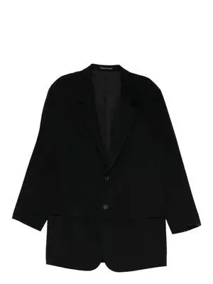 Yohji Yamamoto Single-breasted Blazer - Black