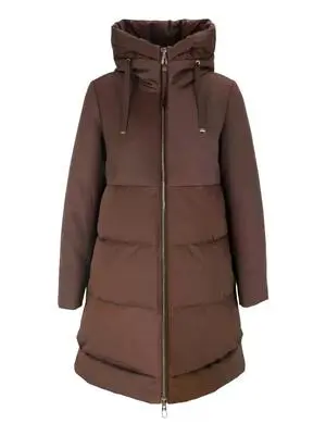 DUNO Hooded Panelled Oversized Coat