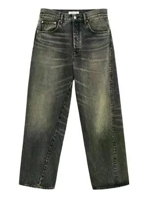 SUNFLOWER Wide-leg Twisted Jeans - Grey