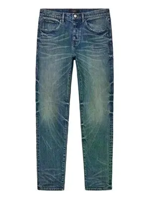 PURPLE BRAND P005 Faded Whiskered Jeans - Blue