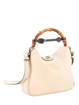 Gucci Diana Nm Bamboo Shoulder Bag Leather Small Tote Bag Neutrals