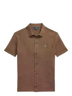 POLO RALPH LAUREN Logo-embroidered Textured Shirt