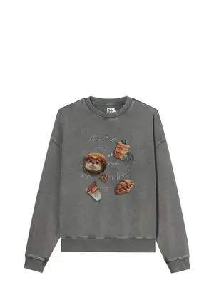 B+AB Graphic-print Sweatshirt - Grey