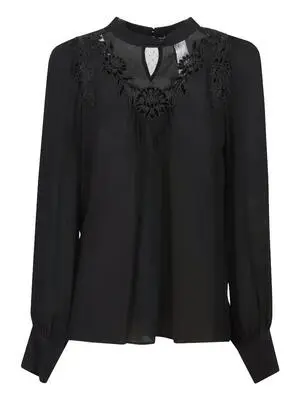 TWINSET Lace-appliqué Blouse