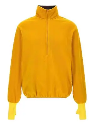 ENTIRE STUDIOS Shell Fleece Half-zip Sweater - Yellow