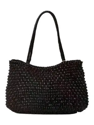 Dragon Diffusion S. Croce Cactus Weave Tote Bag - Brown
