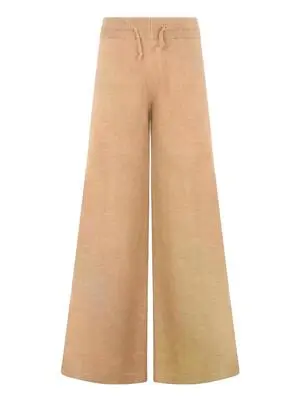 AUTRY Drawstring-waist Wide-leg Track Pants - Neutrals