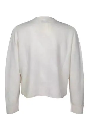 AUTRY Logo-embroidered Cropped Sweater