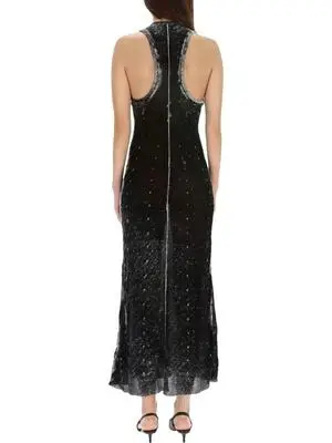 DIESEL® M-rab Ribbed Sleeveless Maxi Dress - Black