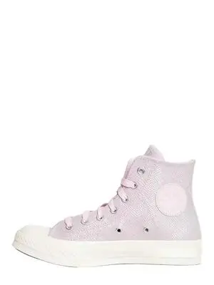 CONVERSE Chuck 70 Snakeskin-effect Sneakers Pink