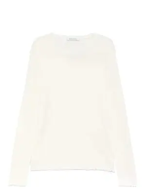 Our Legacy Long-sleeve Lettuce-hem T-shirt - Neutrals