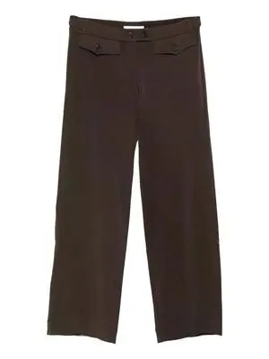 Gimaguas Button-detail Straight-leg Trousers - Brown