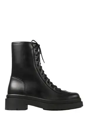 JIMMY CHOO Sima Flat Smooth-leather Ankle Boots - Black