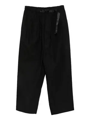 Comme Des Garçons Belted Straight-leg Trousers - Black