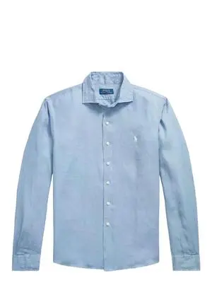 Polo Ralph Lauren Long-sleeve Linen Shirt - Blue