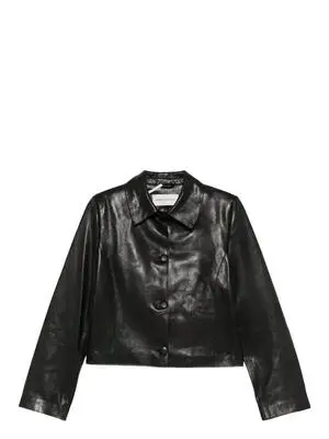 Nour Hammour Hadley Leather Jacket - Black
