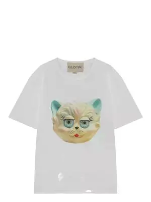 Valentino Garavani Graphic-print Cotton T-shirt - White