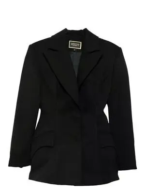 MITILIANE COUTURE Cinched-waist Blazer - Black