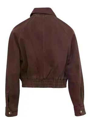 3.1 PHILLIP LIM Cropped Denim Bomber Jacket