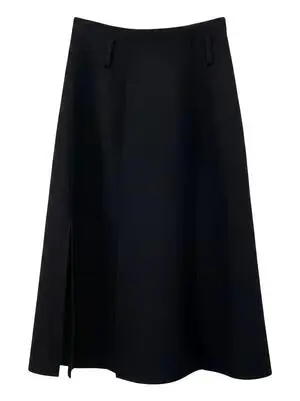 RUNDHOLZ BLACK LABEL Panelled Side-slit Midi Skirt