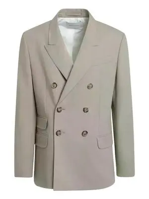 AMI Paris Double-breasted Blazer - Neutrals
