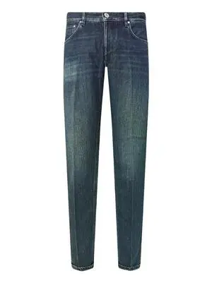 PT TORINO Reggae Pressed-crease Faded Jeans - Blue