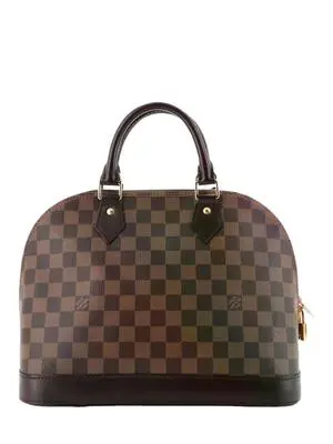 LOUIS VUITTON Alma Handbag Damier Pm Satchel - Brown