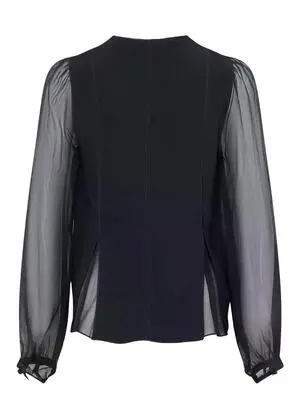 Ulla Johnson Lucette Long-sleeve Blouse Black