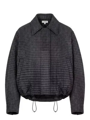 LOEWE Gingham-check Wool Jacket