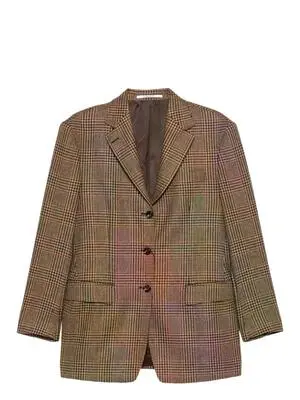 Tagliatore Prince Of Wales Check Single-breasted Blazer - Neutrals