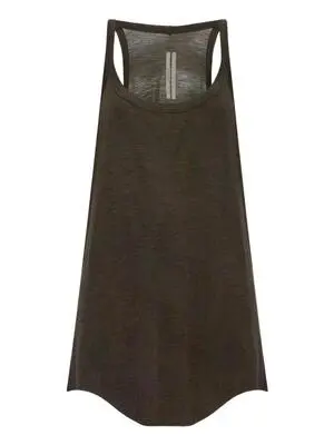 Rick Owens Gigi Oversized Tank Top Brown