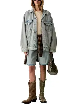 LEVI'S Washed Denim Shorts