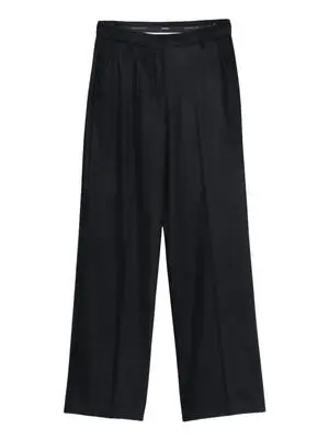 Max Mara Pressed-crease Trousers - Blue