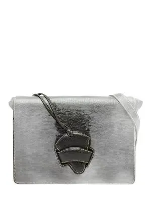 Loewe 1980-2010 Medium Leather Barcelona Crossbody Bag Blue
