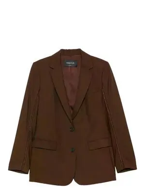 Fabiana Filippi Bead-embellished Single-breasted Blazer - Brown