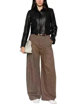 BRUNELLO CUCINELLI Pleated Tweed Trousers