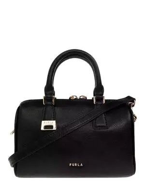 Furla Olivia Leather Tote Bag - Black