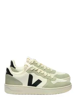 VEJA V-10 Leather Sneakers Neutrals