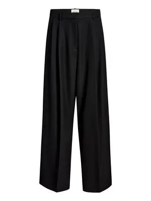 KHAITE August Pant In Black Wool