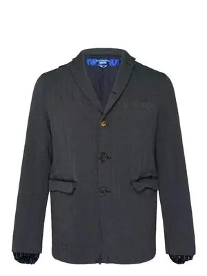 Junya Watanabe Patchwork Notched-lapel Jacket - Grey