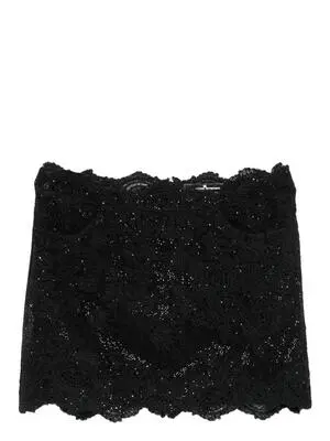 ERMANNO SCERVINO Lace-overlay Sequin-embellished Mini Skirt