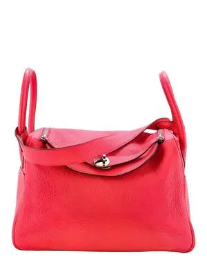 Hermès Lindy Bag Clemence 30 Shoulder Bag Pink