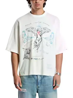 REPRESENT Heavier Than The Heavens Graphic-print T-shirt - Neutrals
